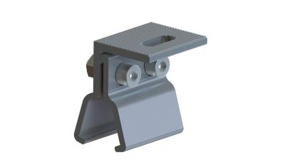 China Kliplok 406 Solar Mount System for Metal Roofs - 88 M/S Wind Load, 1.5 KN/M² Snow Load Capacity for sale