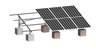 China Steel Solar Ground Mounting System 88m/s Wind Load 2.0kN/m² Snow Load Galvanized Structure for sale