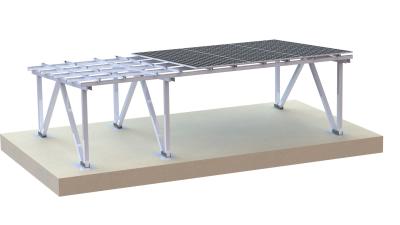 China 60m/s Wind Load 1.5kN/m² Snow Load Solar Panel Carport Structure for Commercial Parking and EV Charging for sale