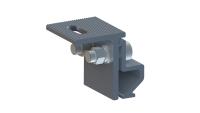 China Anodized Aluminum Standing Seam Solar Panel Clips - 88 m/s Wind Load, 1.5 kN/m² Snow Load Capacity for sale