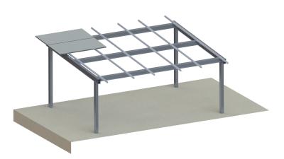 China 4 Column Aluminum Solar Carport Structure - 60 m/s Wind Load, 1.5 kN/m² Snow Load, 25-Year Service Life for sale
