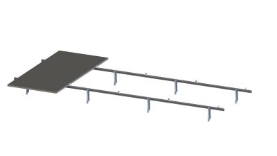 China Commercial Metal Roof Solar Mounting System - 60 M/S Wind Load, 25 Year Service Life, Aluminum Construction for sale