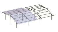 China Ramming Pile Ground Mount Solar System with 60 M/S Wind Load and 25-Year Design Life - HDG Steel Frame for sale