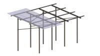 China Pile Driven HDG Steel Solar Ground Mount Racking System 60m/s Wind Load 25 Year Design Life for sale