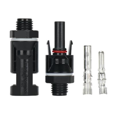 China MC4 Solar Panel Connector IP67 Rated Male Female Photovoltaic Wire Connector 1 Meter Water Resistance for sale