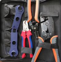 China MC4 Solar Connector Crimping Tool Kit for 2.5-6.0mm² Cables with Plastic Spanner and Clamps for sale