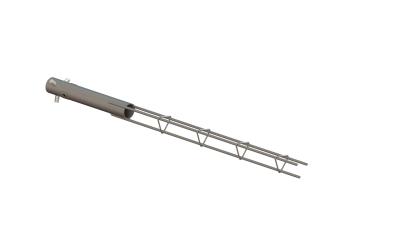 China Q235B Cast-In-Place Concrete Pile Solar Ground Mounting System 76×4×1500mm with 25-Year Design Life for sale