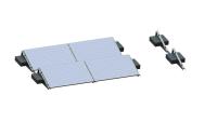 China AL6005-T5 Folding Tripod Solar Mounting System for Flat Roofs - 40 M/S Wind Load, 0.8 KN/M² Snow Capacity for sale