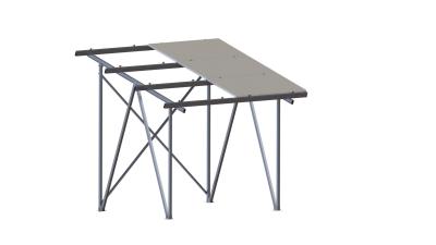 China Aluminum Telecom Solar Mount Structure 40 m/s Wind Load 0.6 kN/m² Snow Capacity for Base Station DC Power Systems for sale