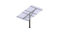 China HDG 60m/s Monopole Solar Ground Mounting System - 25 Year Service Life, 1.0 kN/m² Snow Load Capacity for sale