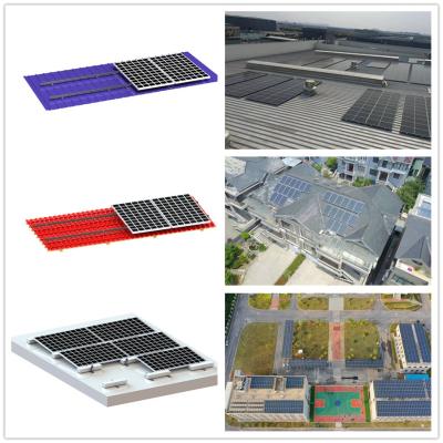 China Aluminum Roof Solar Mounting System for Mono/Poly Panels with 25-Year Service Life and ISO 9001 Certification for sale