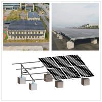 China Q235B AL6005 Flat Roof Solar Mounting System - 40 m/s Wind Load, 0.8 kN/m² Snow Rating for Frameless/Framed Panels for sale