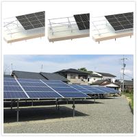 China Aluminum Ground Mounted Solar Structure 88 M/S Wind Load 2.0 KN/M² Snow Capacity Flat Land Racking System for sale