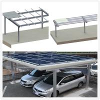 China AL6005 Aluminum Solar Carport Structure - 60 M/S Wind Load, 1.5 KN/M² Snow Load, 25 Year Service Life for sale
