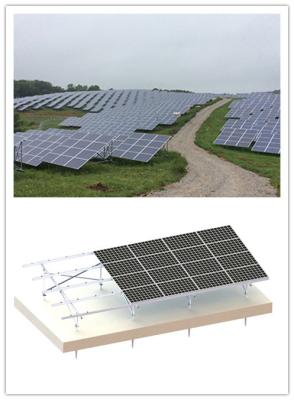 China MGAS-II Aluminum Solar Panel Mounting System 45° Ground Mount with 88m/s Wind Rating and AL6005-T5 Construction for sale