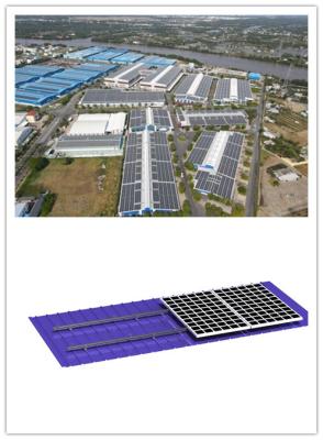 China MRA2-TD Metal Roof Solar Mounting System with L-Feet T-Clamp, 88m/s Wind Load and 800mm Snow Load Capacity for sale