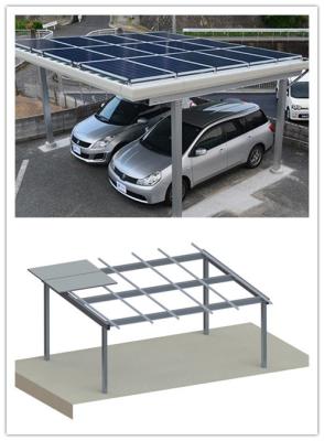 China High-Strength Aluminum Solar Carport Mounting System for Parking Lots - 35m/s Wind Load, 1200mm Snow Capacity for sale