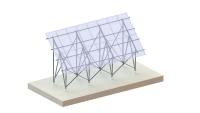 China High Aluminum Ground Mounted Solar Structure with 60 M/S Wind Load and 2.0 KN/M² Snow Load Capacity for Flat Land Applications for sale