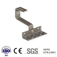 China Double Adjustable Flat Hook SUS 304 Stainless Steel for European Tile Roof Solar Mounting with 10-Year Warranty for sale