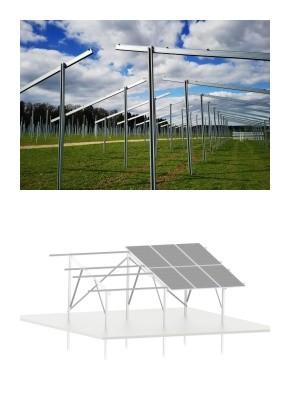 China LP SOLAR Ground Mount C-Channel Steel Solar Mounting System S350GD - 2.0KN/m² Snow Load, 25 Year Lifespan for sale
