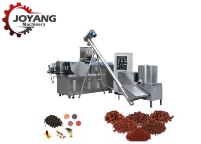 China Stable Fish Feed Production Machine , Floating Fish Feed Extruder Machine 26x2x3.5m Size for sale