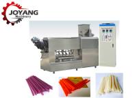 China Degradable Straw Extruder Machine Single Screw Edible Drink Rice Straw Production Line for sale