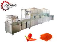 China Continuous Microwave Sterilization Machine For Red Chili Pepper Powder Spice Powder for sale