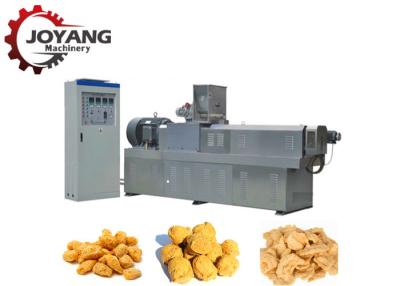 China Tvp Soya Vegetarian Meat Muscle Protein Double Extruder Machine Soya Chunks Processing for sale