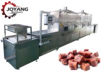 China Tunnel PLC Control Microwave Drying Machine Beef Jerky Meat Snacks for sale