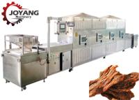 China Tunnel PLC Control Microwave Drying Machine Beef Jerky Meat Snacks for sale
