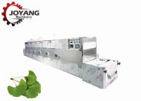 China Tunnel Type Ginkgo Leaf Microwave Drying Machine for sale