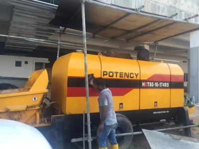 China Trailer Concrete Pump 16MPa for sale