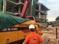 China Trailer Concrete Pump 16MPa for sale