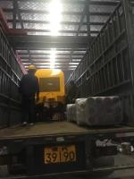 China Static Concrete Pump 18MPa Max Theoretical Pressure Trailer Mounted Concrete Pump for sale