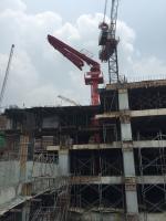 China Precise Concrete Placement Boom Max Horizontal Reach 32m Shaft Inner Climbing for sale