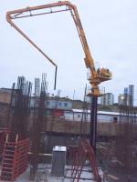China 380V / 50Hz Hydraulic Concrete Placement Boom 27.7m Max Horizontal Reach for sale
