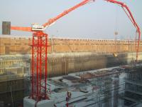 China 380V / 50Hz Hydraulic Concrete Pump Placing Boom HG36 Electric Power Type for sale