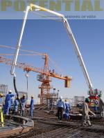China 380V / 50Hz Concrete Placing Boom 3 Sections Folding Type For Concrete Placement for sale