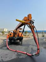 China 4 Wheels Driving Articulated Steering Robotic Shotcrete Machine 20m3/h Max Output for sale