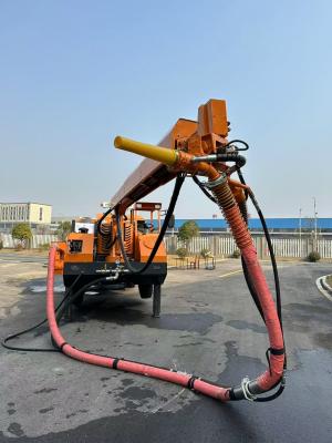 China 4 Wheels Driving Articulated Steering Robotic Shotcrete Machine 20m3/h Max Output for sale