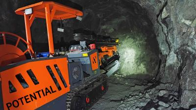 China 32.6kw Total Power Jumbo Rock Drill 43 - 76mm Diameter 0.8 - 2m/Min Speed KD06A-1BCD for sale