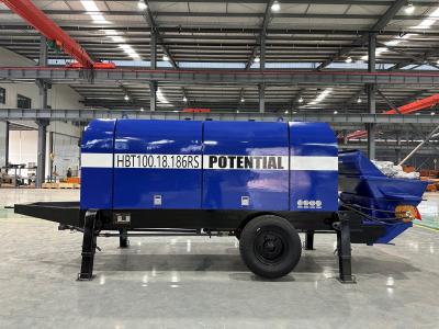 China Φ200 Delivering Cylinder Trailer Concrete Pump for 180m Max. Theoretical Vertical Reach Applications for sale