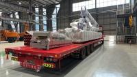 China 22.9m Stationary Height Concrete Placing Boom with 360° Slewing Angle and Cable Radio Remote Control for sale
