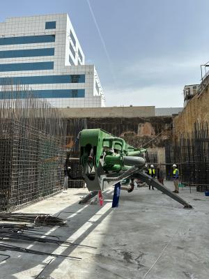 China 28Mpa Hydraulic System Concrete Placing Boom with 360° Slewing Angle and 4.2m Stationary Height Spider HG21 for sale