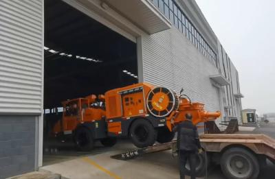 China Cummins Engine Robotic Shotcrete Machine Precise Shotcreting with Articulated Steering Drive UPS-20J for sale