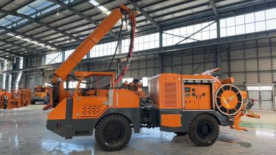 China Robotic Shotcrete Machine 45Kw Air Compressor Cummins Engine and 11t Weight for Construction for sale