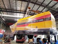 China Max.Theoretical Horizontal Reach 810m Trailer Concrete Pump HBT50.13.129RS for Heavy-Duty Applications for sale