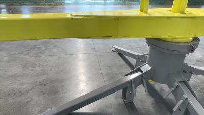 China 12m Max Horizontal Reach Concrete Placing Boom equipped with 360° Slewing Angle and Manual Type Concrete Spiders for sale