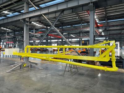 China 12m Max Horizontal Reach Versatile Concrete Boom Placer with 133mm Pipe Diameter and 0-85° Elevation Angle for sale