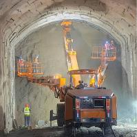 China Dual Power Arch Installation Trolley KGJ312 with 3 Booms for Tunnel Construction for sale